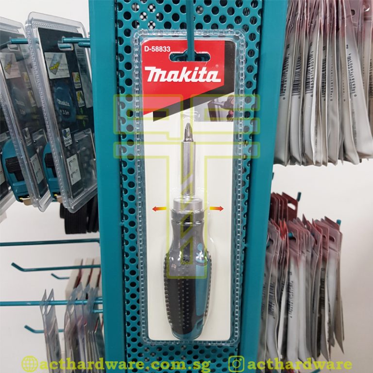 Makita D-58833, Ratchet Screwdriver with Screw Bit 25mm (PH2) | A.C.T ...