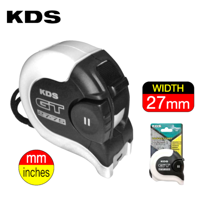 KDS Dura Coat Measuring Tape (Width: 27mm) (5.5M / 7.5M) | A.C.T. Hardware