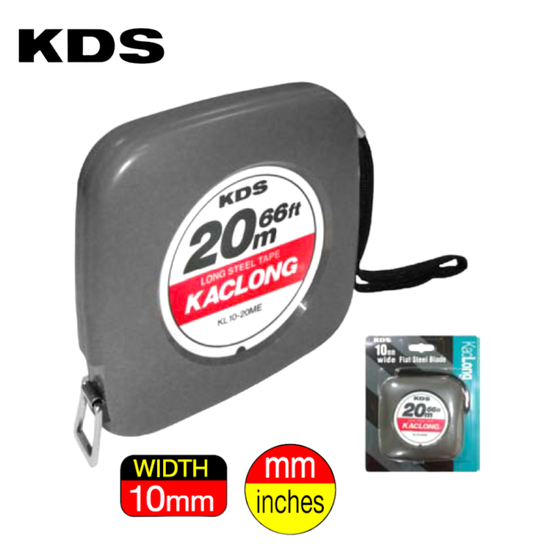 KDS Long Steel Tape KACLONG (Width: 10mm) (10M / 20M / 30M) | A.C.T ...