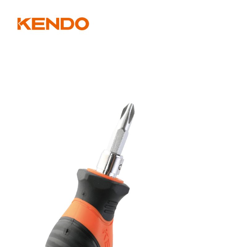 Kendo 20217, 2-in-1 Reversible Blade Stubby Screwdriver Set | A.C.T ...