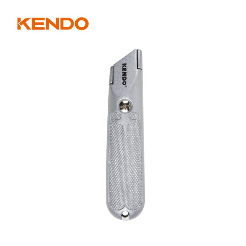 Kendo Zinc Alloy Body Tough Built Safety Utility Knife With Fixed Blade ...