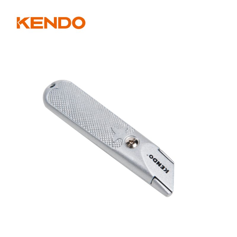 Kendo Zinc Alloy Body Tough Built Safety Utility Knife With Fixed Blade ...