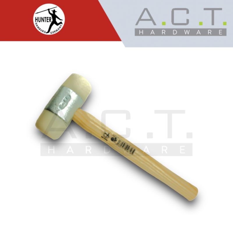 HUNTER Nylon Mallet Hammer With Wooden Handle, 27 to 60mm, Made in ...